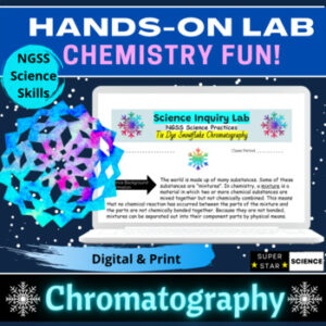 Winter Science STEM Activity Snowflake Chromatography Lab Hands On NGSS ...