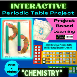 FUN Periodic Table Project 3-D Interactive Middle School Chemistry NGSS ...