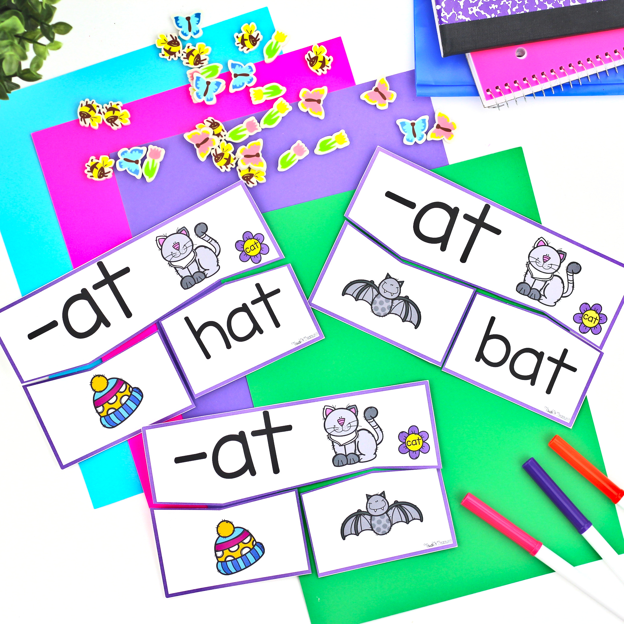 CVC Word Practice puzzles | Made By Teachers