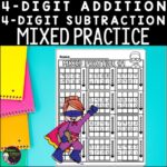 4 Digit Mixed Addition Subtraction With and Without Regrouping ...