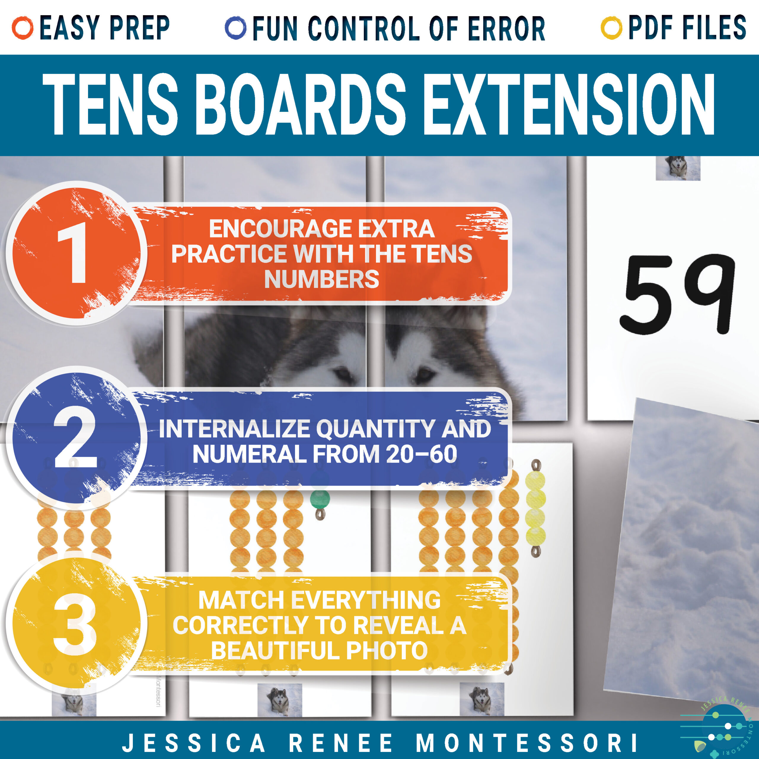 Montessori Math Puzzles for Practicing Numbers in the Tens | Made By ...