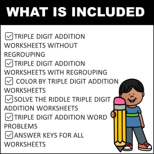 Triple Digit Addition With and Without Regrouping | Made By Teachers