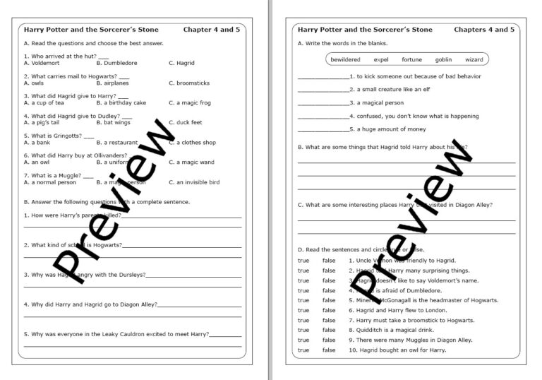 Harry Potter: A Bundle of Worksheets | Made By Teachers