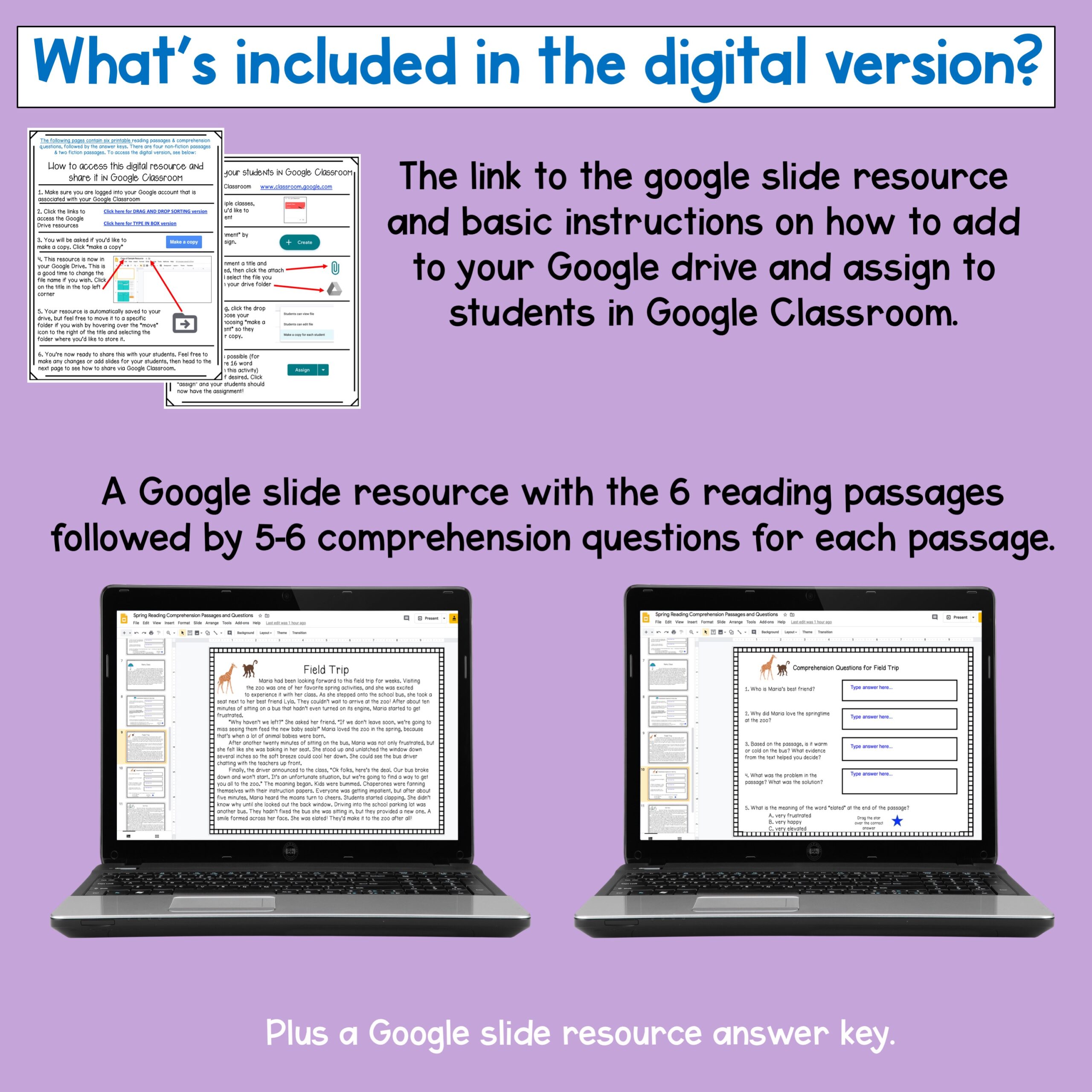 Spring Reading Comprehension Passages and Questions | Made By Teachers