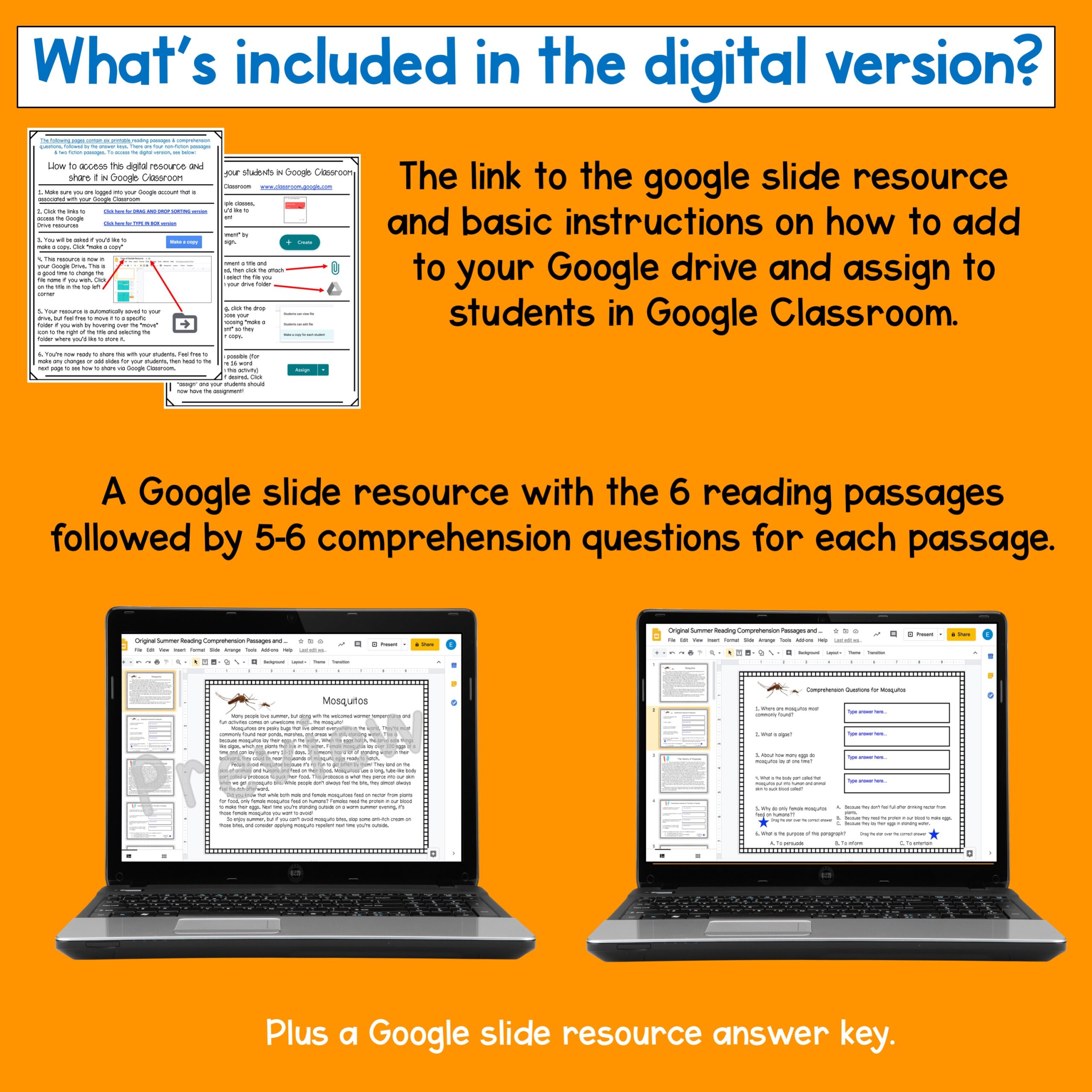 Summer Reading Passages and Comprehension Questions | Made By Teachers