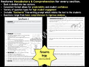 Esio Trot Novel Study Unit | Comprehension and Vocabulary with ...