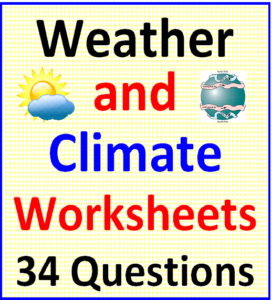 Weather and Climate Worksheets 1 (5 Worksheets PLUS Answers) | Made By ...