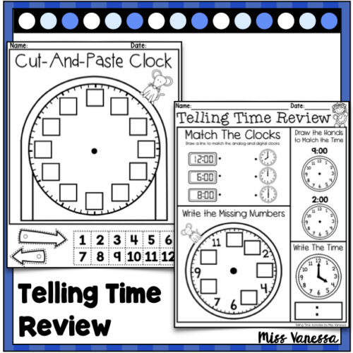 Telling Time By The Hour Worksheets And Activities | Made By Teachers