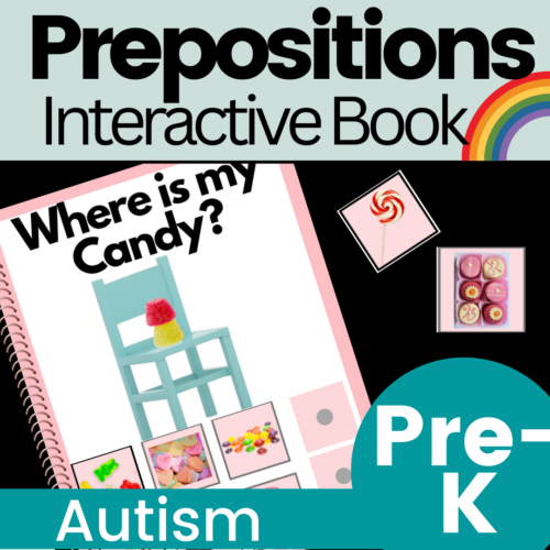 Interactive Book Prepositions Candy for Autism ABA Preschool Speech ...