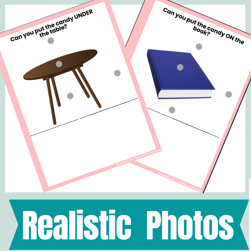 Interactive Book Prepositions Candy for Autism ABA Preschool Speech ...