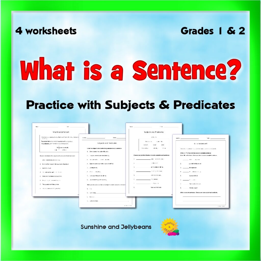 Working with Sentences BUNDLE - Grade 2 - 19 worksheets - 4 resources ...