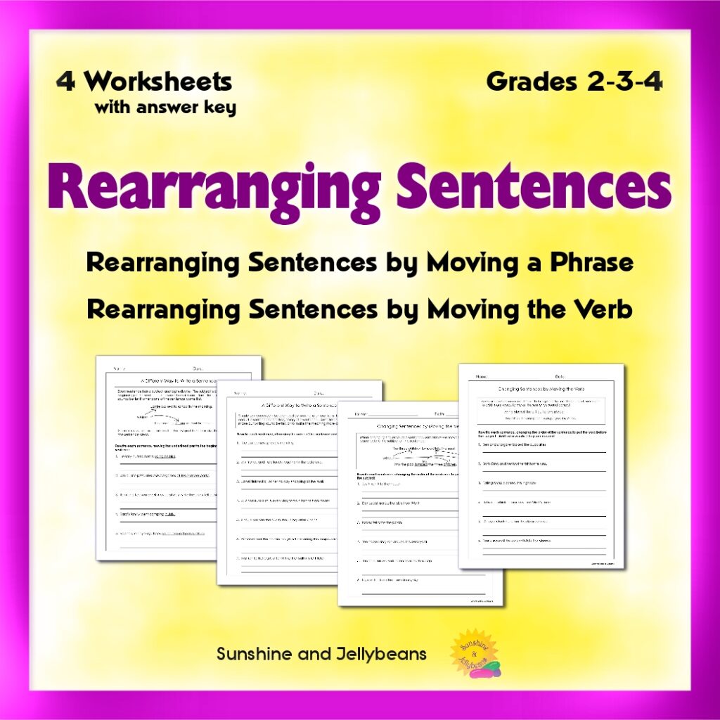 Working with Sentences BUNDLE - Grade 2 - 19 worksheets - 4 resources ...
