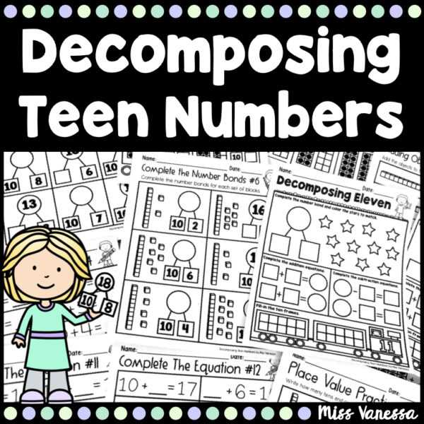 Decomposing Teen Numbers Worksheets | Made By Teachers