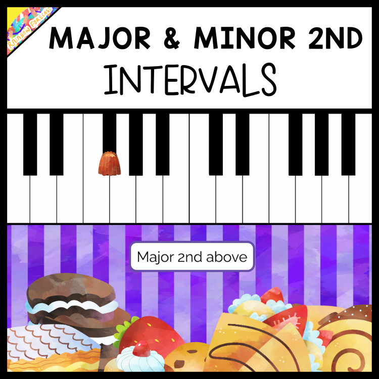 Major & Minor 2nds Seconds Intervals Music Class Game BOOM Cards | Made ...