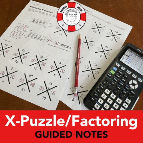X Puzzle Factoring Guided Notes Made By Teachers