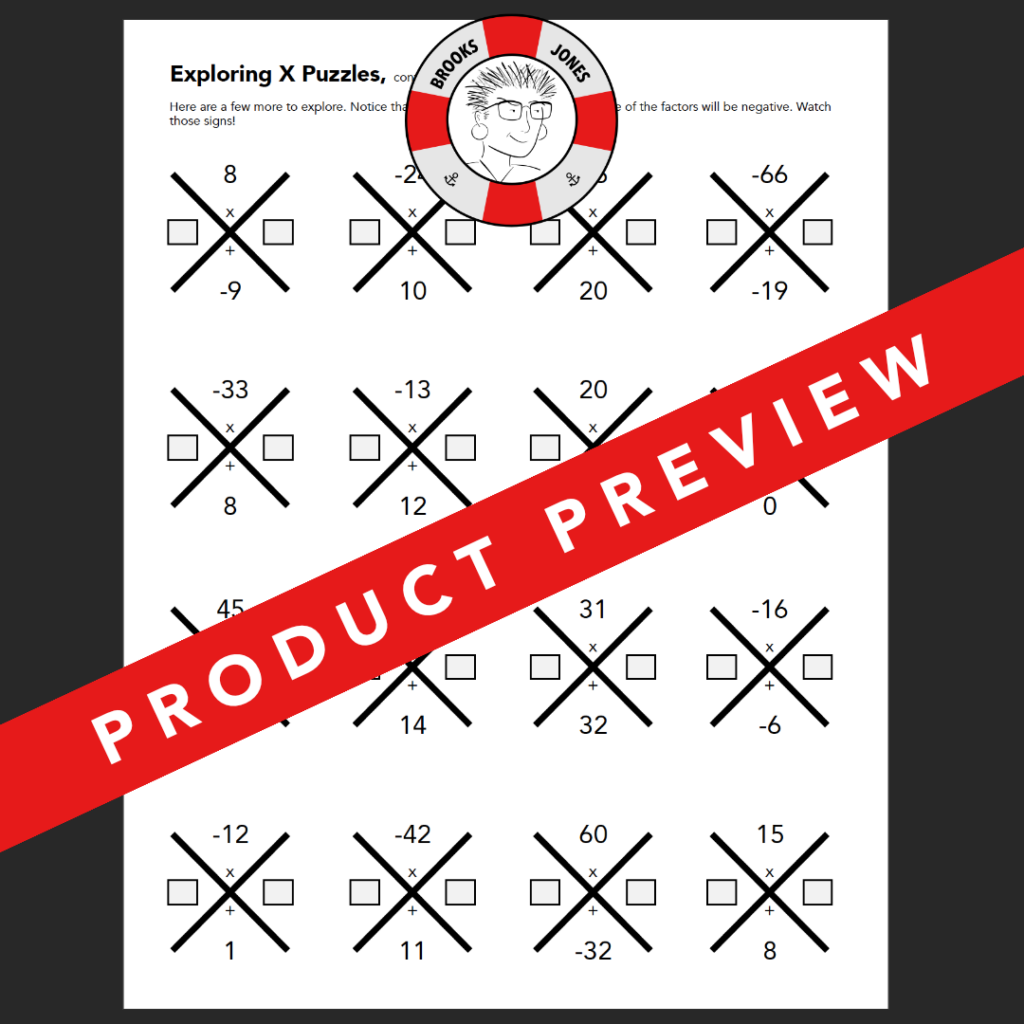 X Puzzle/Factoring Guided Notes | Made By Teachers