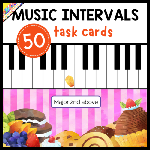 Intervals Music Class Game BOOM Cards | Made By Teachers