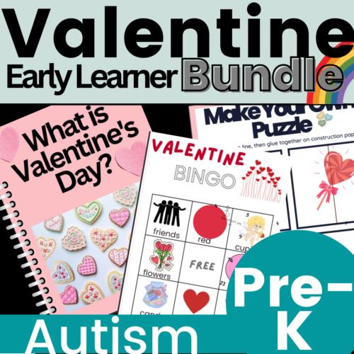 Valentine's Day Bundle Social Story Worksheets BINGO Adapted Book ...