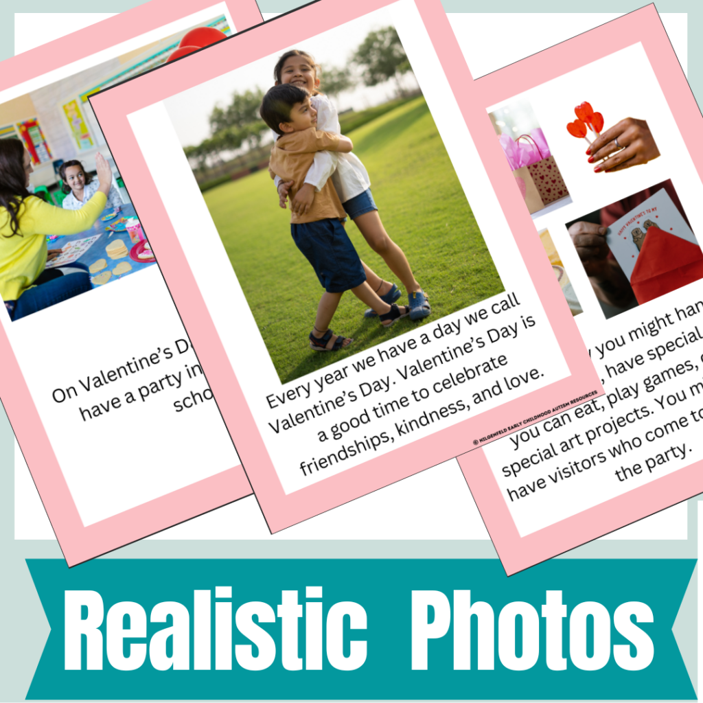 Valentine's Day Bundle Social Story Worksheets BINGO Adapted Book ...