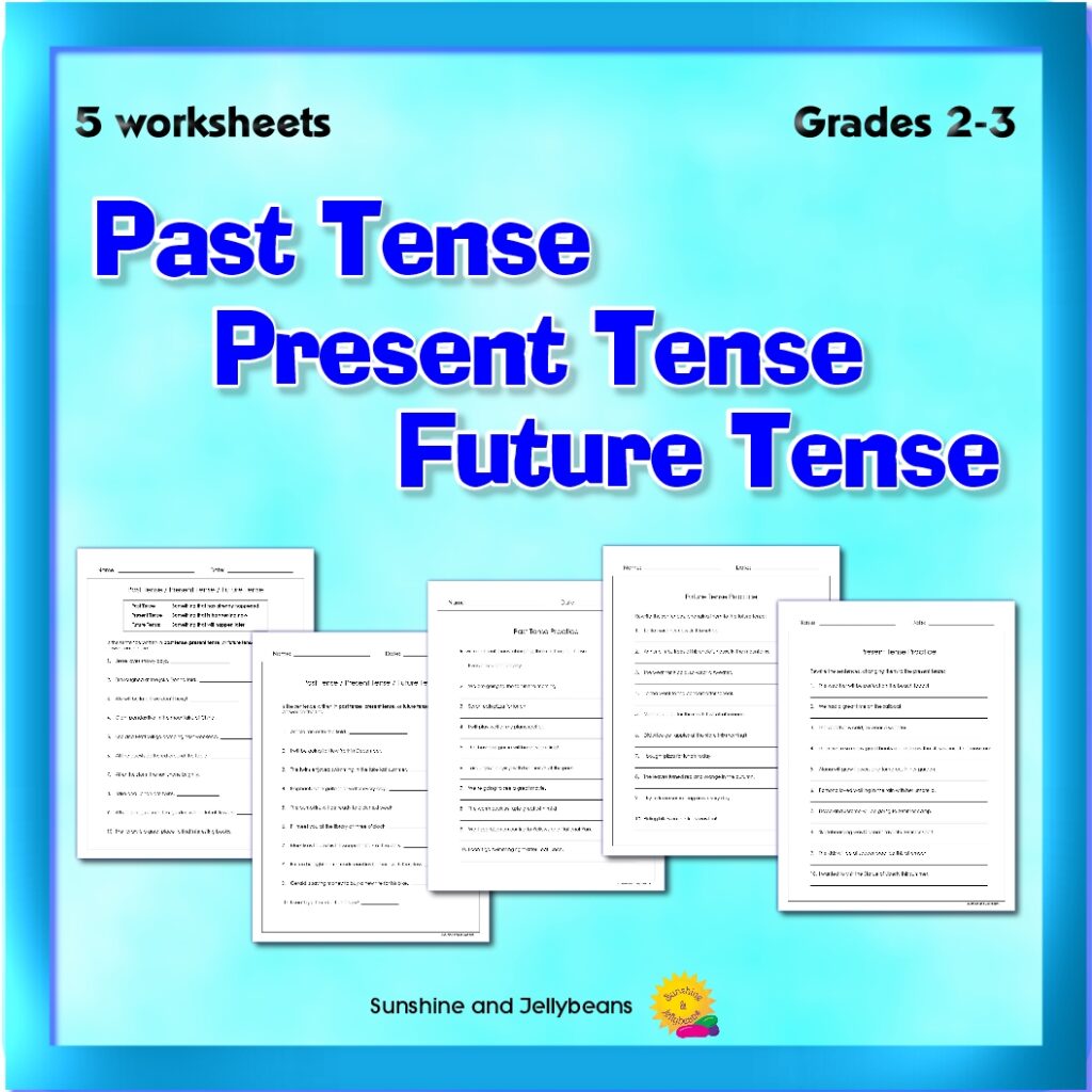 Verbs and Verb Tenses - Grade 3 BUNDLE - 17 worksheets - Great Practice ...