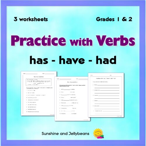 Verbs BUNDLE Grade 2 - Using Verbs and Tenses - Regular/Irregular - 17 ...