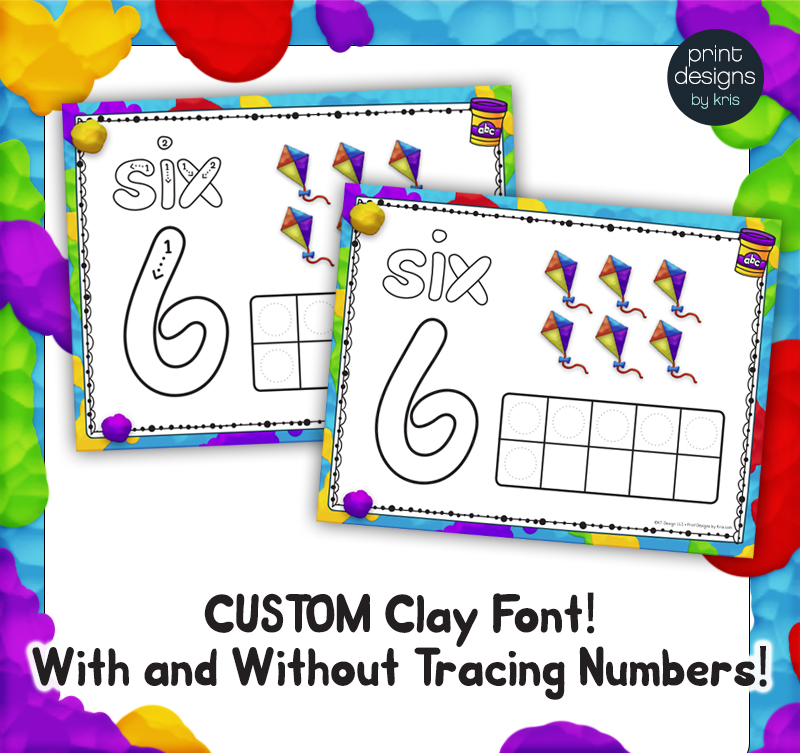 Playdoh Number Mats - Play Dough Number Mats | Made By Teachers