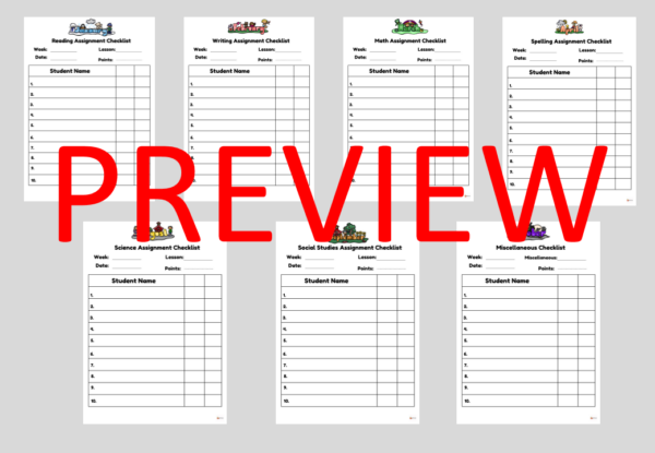 Editable Monthly Assignment Checklist | Made By Teachers