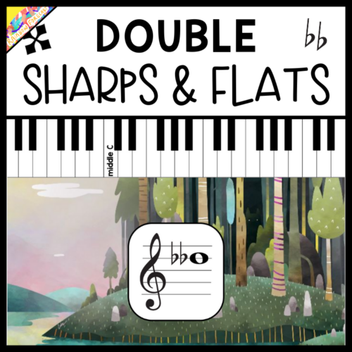 Double Accidentals in Bass Clef - Double Sharps and Flats Note Reading ...