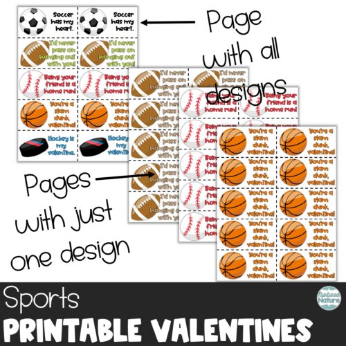 Sports Printable Valentine’s Day Cards for Students - Soccer ...
