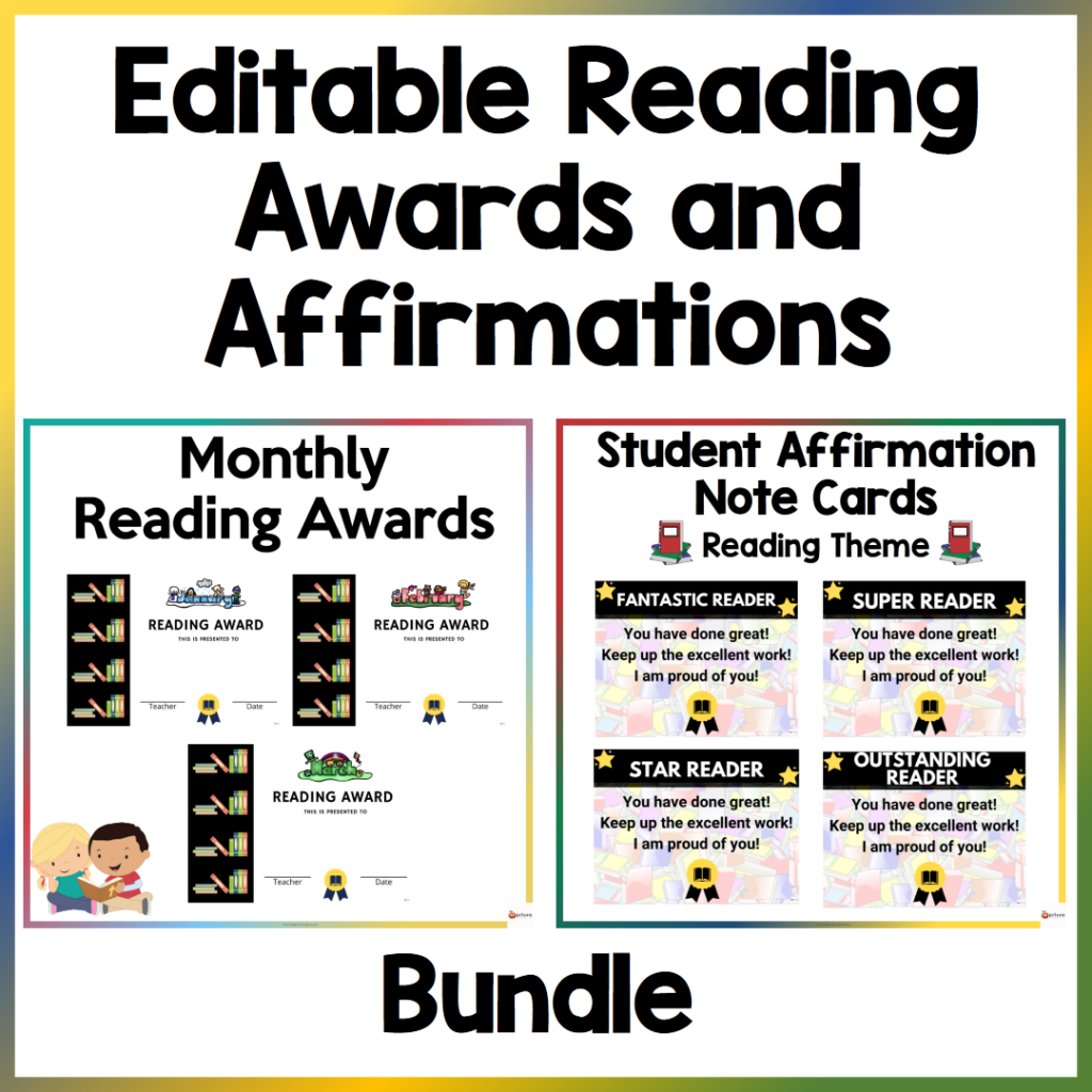 Editable Reading Awards and Affirmations Bundle | Made By Teachers