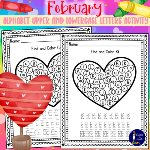 February Alphabet Upper and Lowercase Letter Activity | Made By Teachers