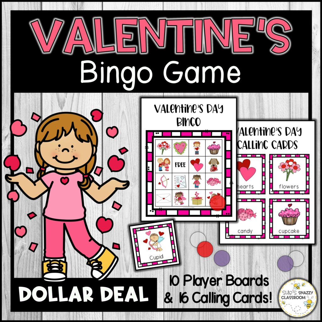 Valentine's Day Bingo Game | DOLLAR DEAL | Made By Teachers