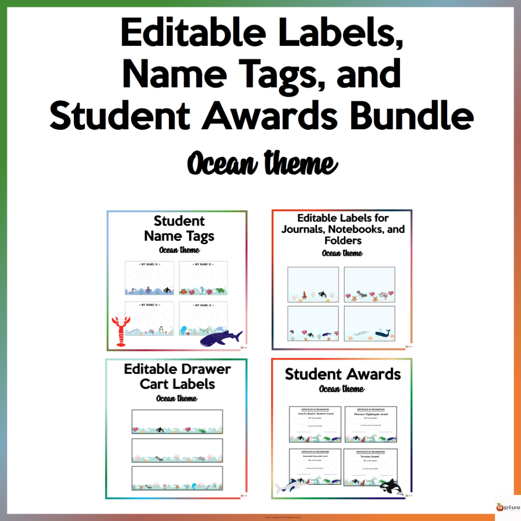 Editable Desk Name Tags Dragon Theme | Made By Teachers