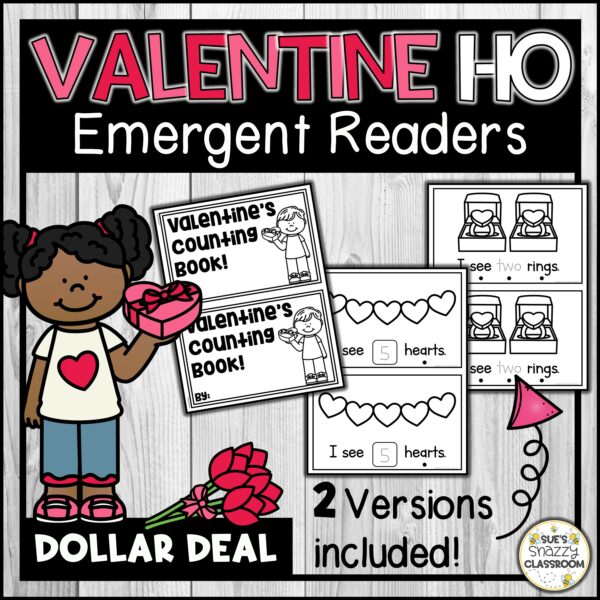 Valentine's Day Counting 1-10 | Emergent Reader | Reading Fluency ...