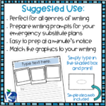 Writing PaperTemplates with Editable Writing Prompts / Titles | Made By ...