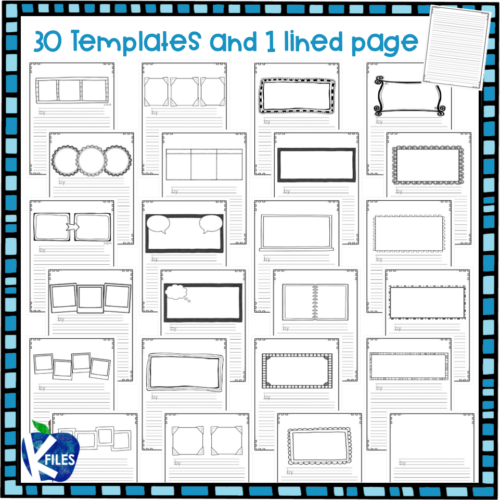 Writing PaperTemplates with Editable Writing Prompts / Titles | Made By ...