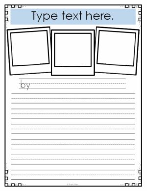 Writing PaperTemplates with Editable Writing Prompts / Titles | Made By ...