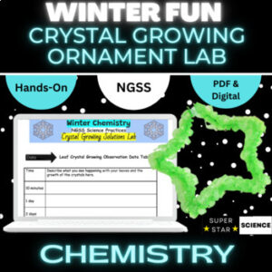 Winter Chemistry Activity Snowflake Crystal Growing Lab Fun Hands On ...