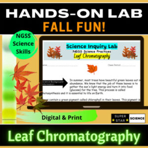 Fall Leaf Chromatography Lab Fun Hands On Middle School NGSS Activity ...