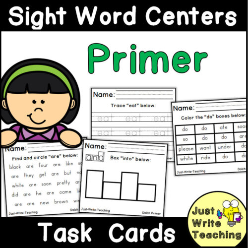 Primer Sight Word Task Cards | Made By Teachers