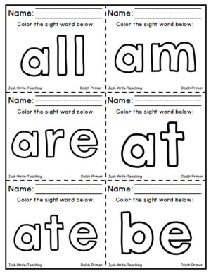 Primer Sight Word Task Cards | Made By Teachers