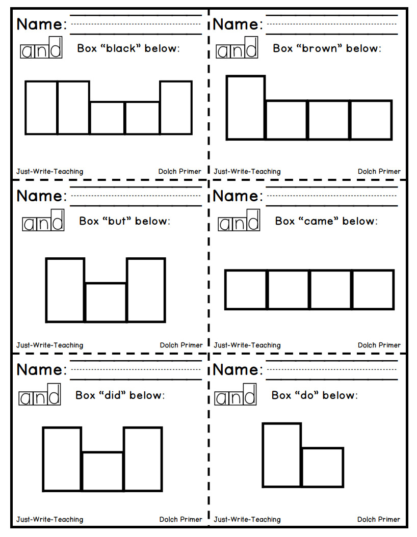 Primer Sight Word Task Cards | Made By Teachers