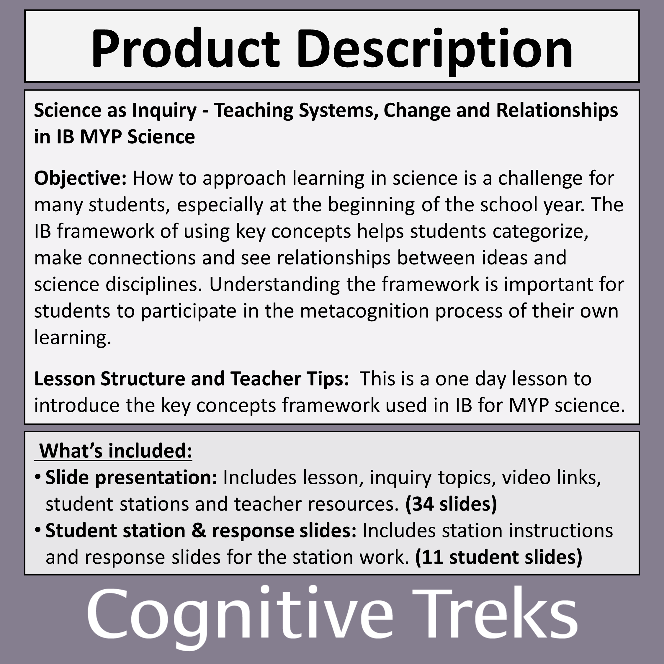 Science Inquiry & Exploration Stations | Systems Change & Relationships ...