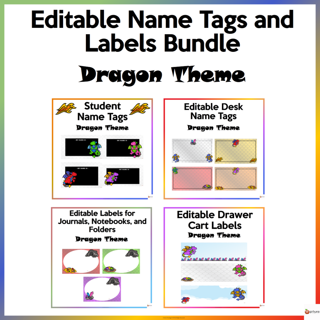 Editable Name Tags and Labels Winter Theme Bundle | Made By Teachers