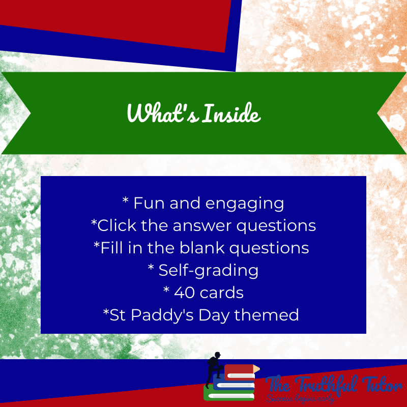 St. Paddy's Day Multiplication Drills 4-6 Boom Cards 3rd grade math ...