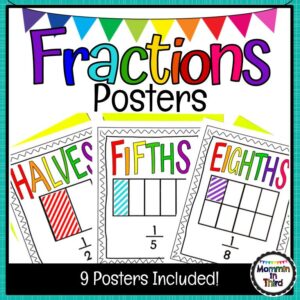 Fraction Posters - Fraction Activities - Fraction Bulletin Board | Made ...