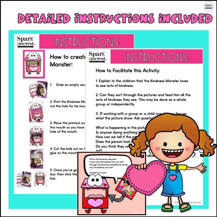 Kindness Monster Sort | Made By Teachers