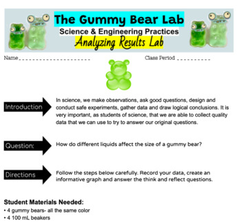 Halloween Lab Zombie Gummy Bear Osmosis Experiment Hands-On Middle ...
