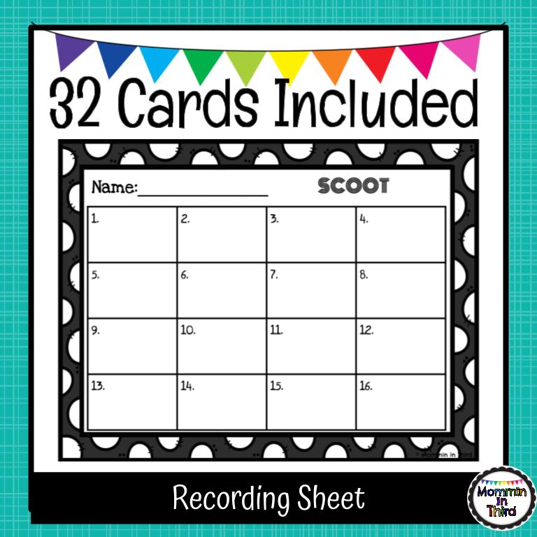 Comparing Fractions SCOOT Task Cards Activity Game l Intervention Test ...