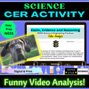 FUNNY CER Activity Commercial Claim, Evidence & Reasoning Analysis STEM ...